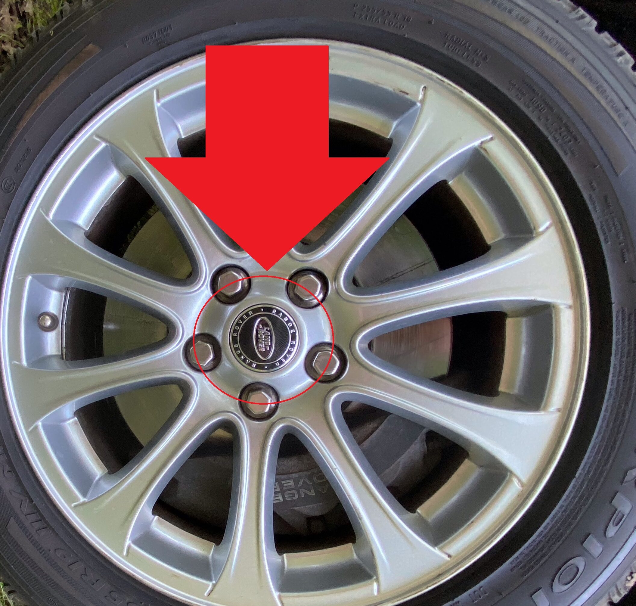 Range Rover Alloy Wheel Centre Hub Caps LR173024